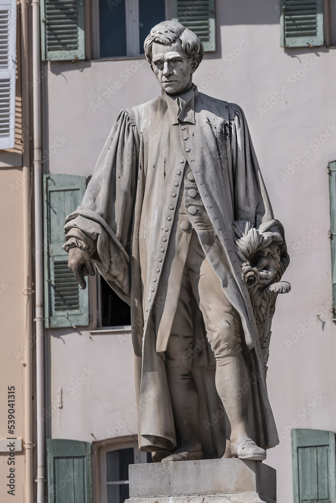Lord Brougham statue (sculptors Paul Lienard 1879 and Trivero 1953) on ...