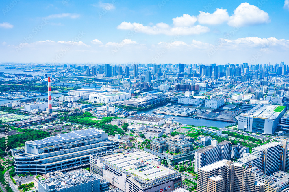 Stockfoto 東京都市部・空撮写真 | Adobe Stock