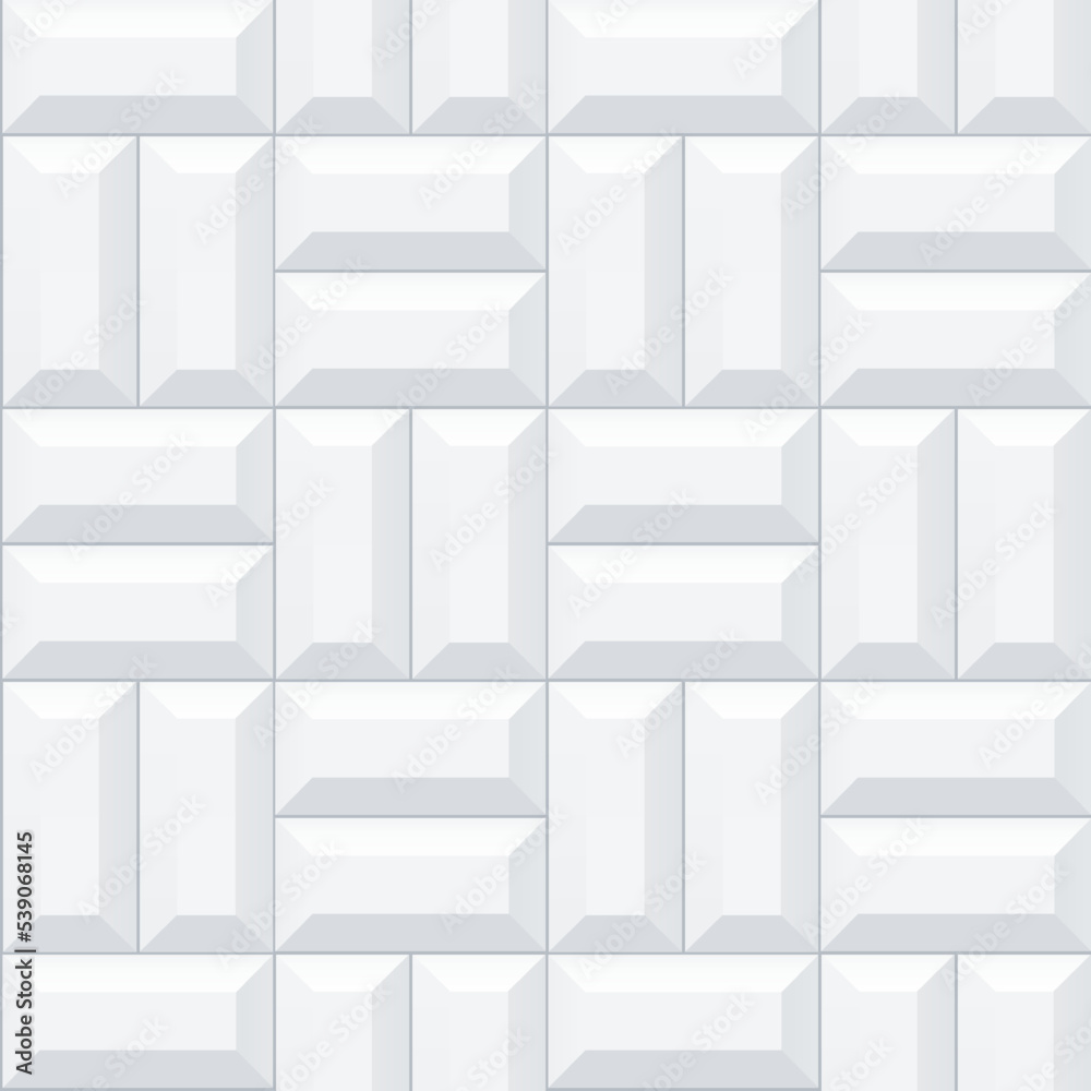 Seamless smooth metro tile texture - realistic white brick background ...