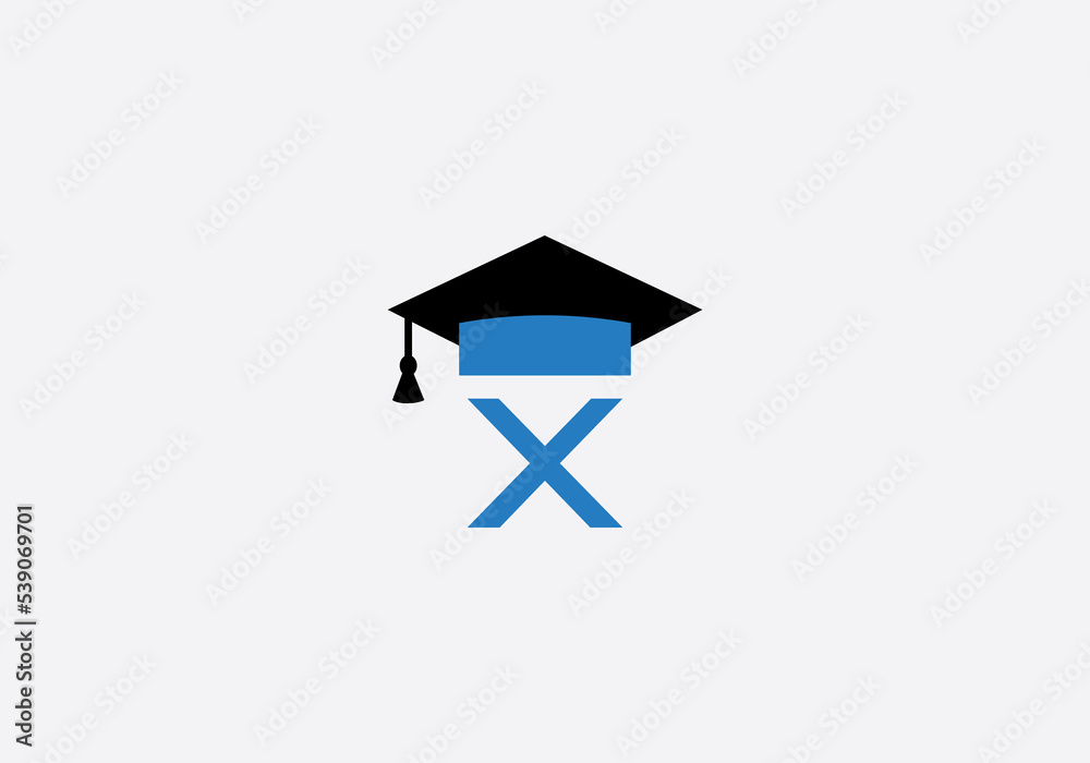 Educational sign and graduation cap logo design image study cap logo ...