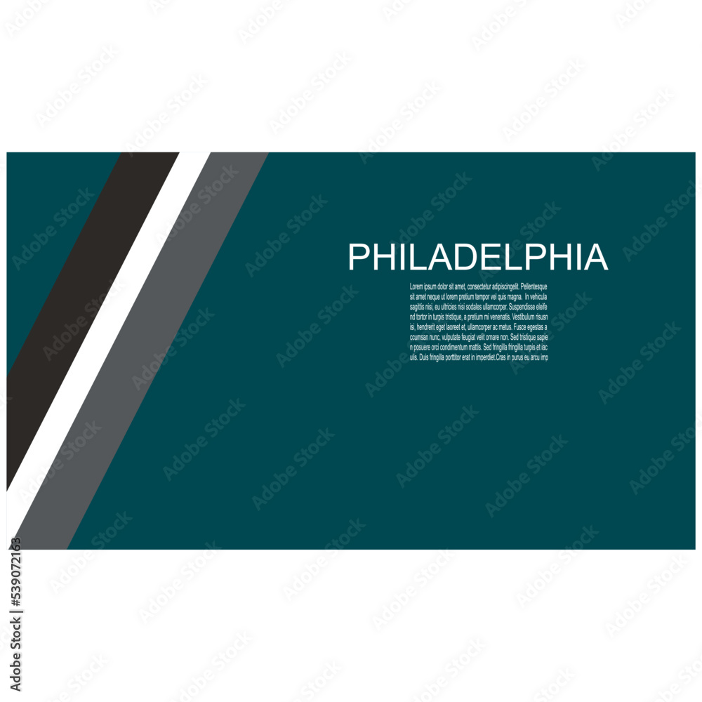 Philadelphia Eagles american footbal team uniform colors. Template for ...