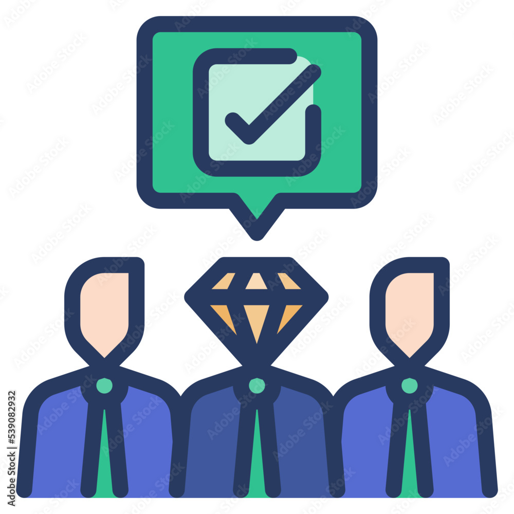 talent selection icon Stock Vector | Adobe Stock