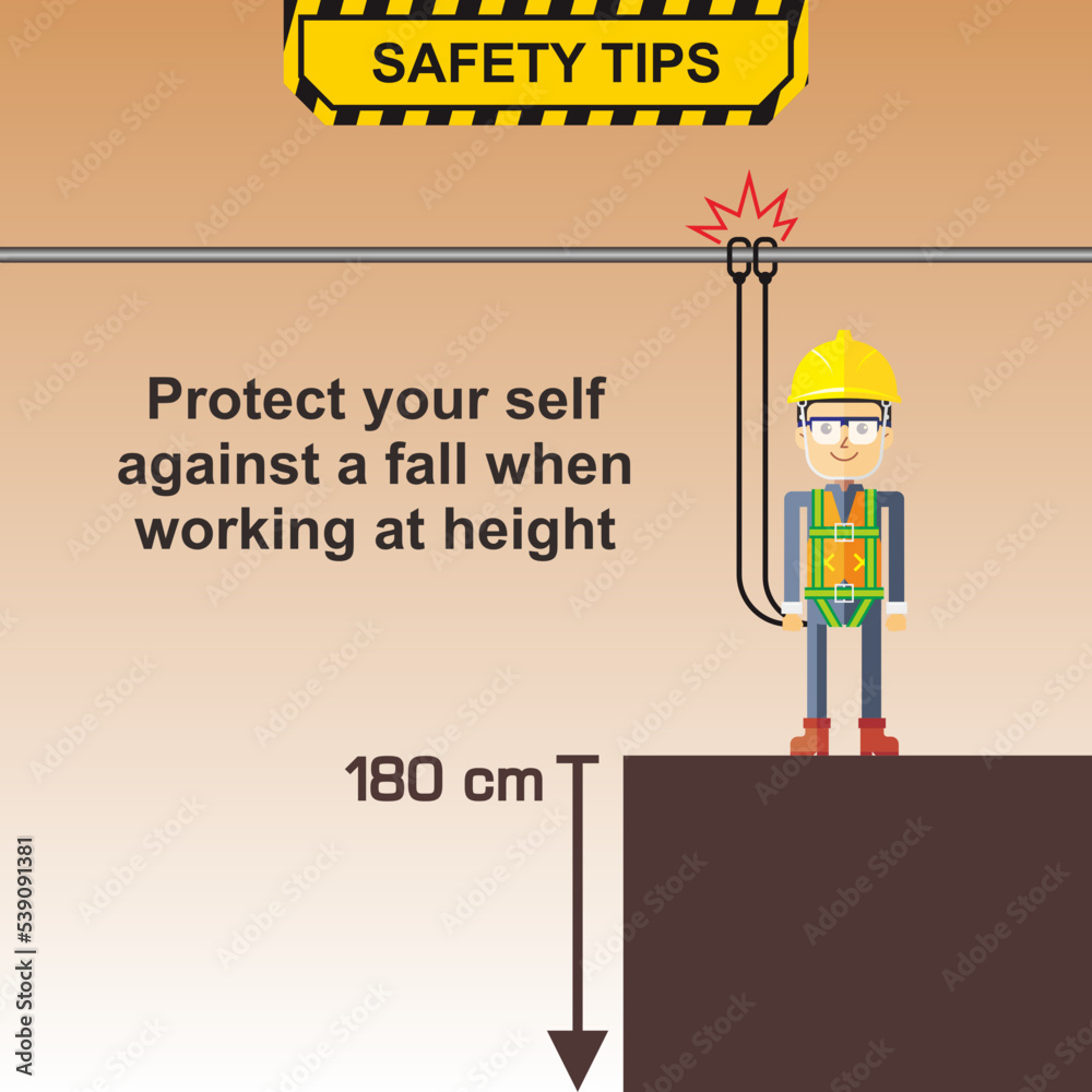 Safety tips for working at height. Right method for full body harness ...