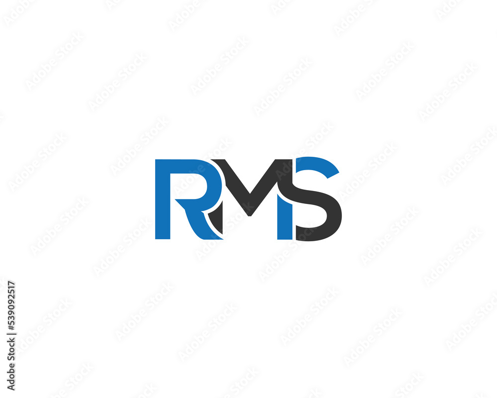 RMS Letter Logo Design Trendy Modern Creative Typography Vector ...