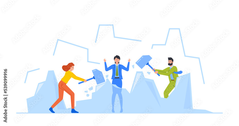 Vecteur Stock Concept Of Knowing Each Member And Warm Up For ... Vecteur Stock Concept Of Knowing Each Member And Warm Up For ...