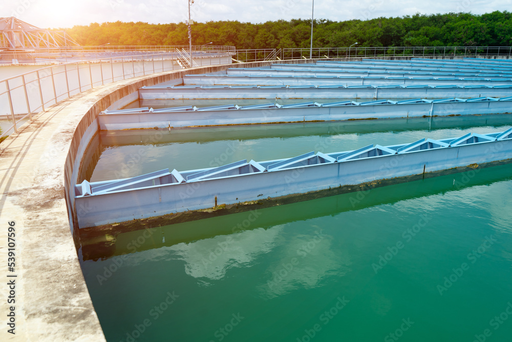 Water treatment,the process of making raw water to clean by putting ...