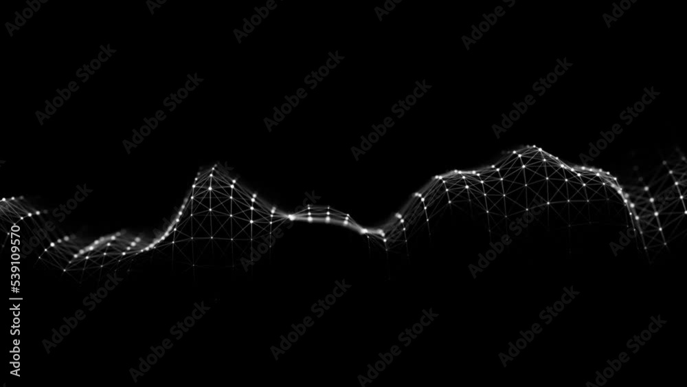 Futuristic Global Network Connection Structure Cyber Security Digital Data Flow Science