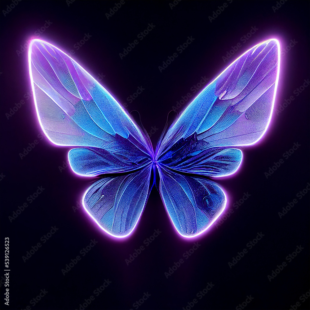 Purple Butterfly Wings