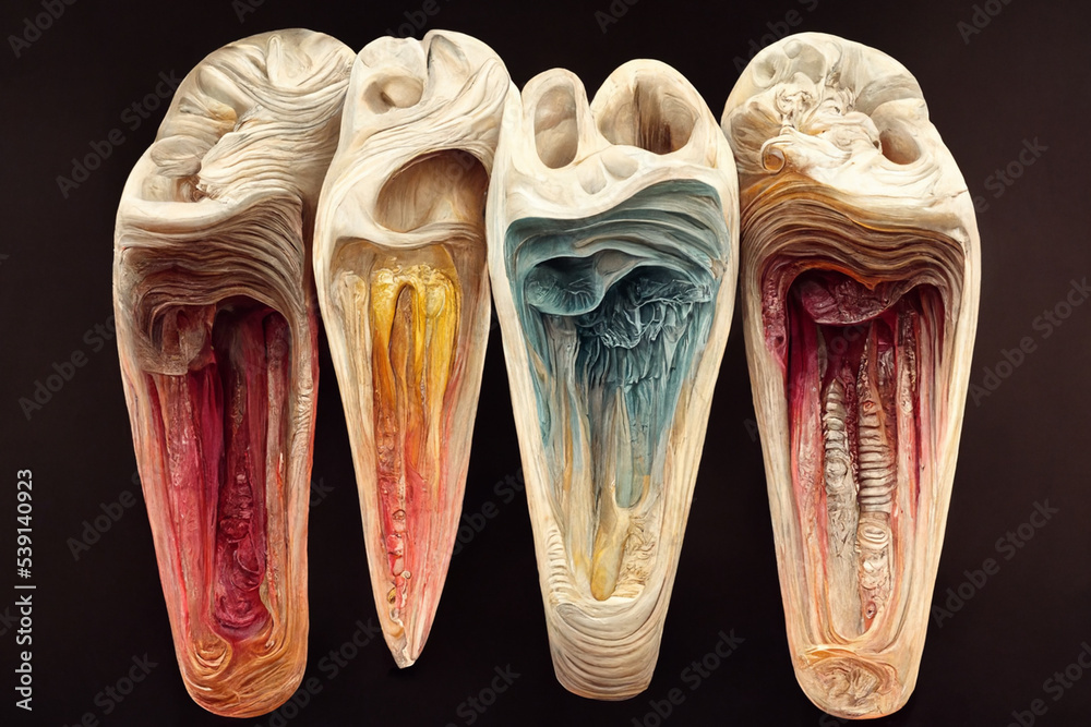 Photo & Art Print Anatomical structure of human teeth, Ivan