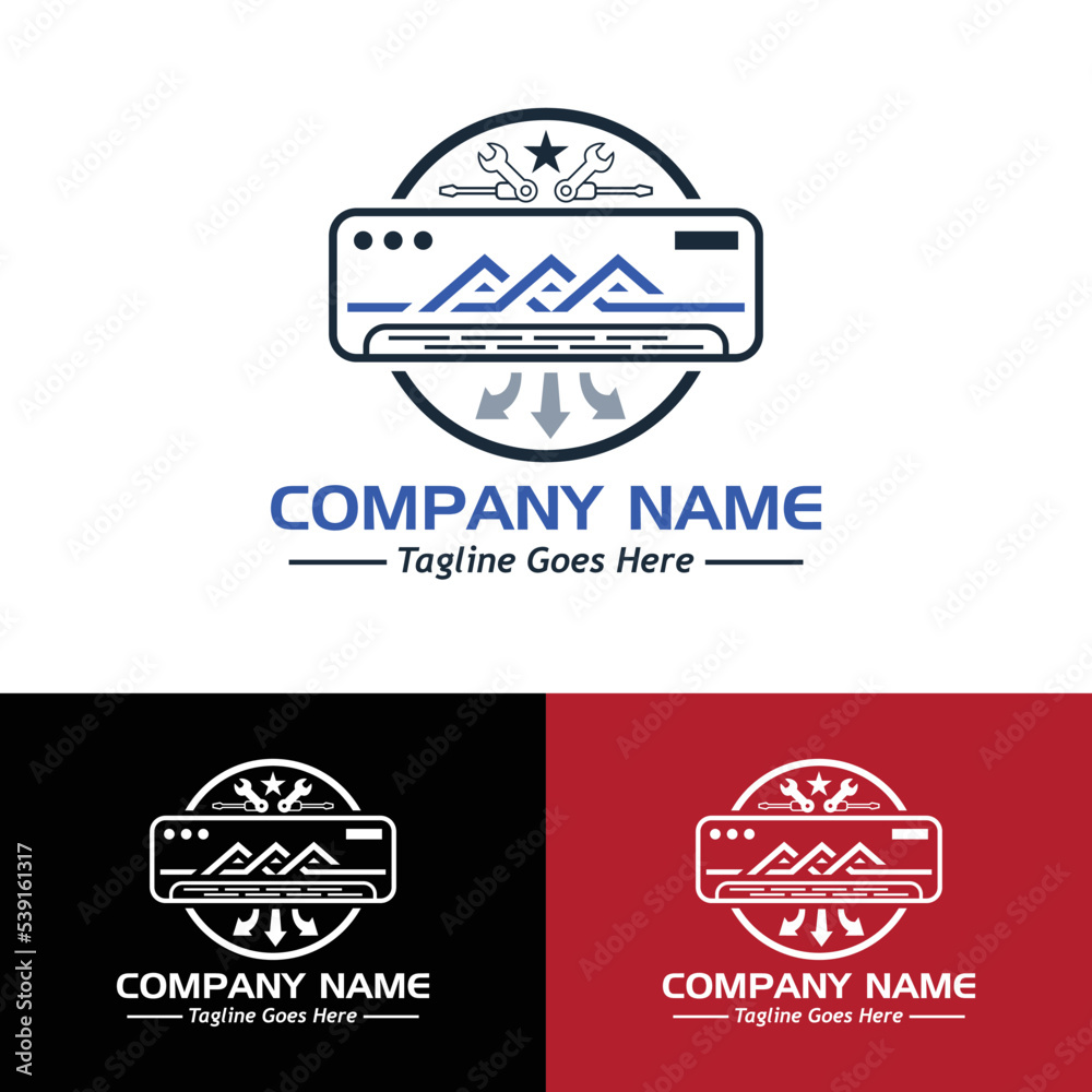 ac logo, sample company logo, a simple vector design Stock Vector ...