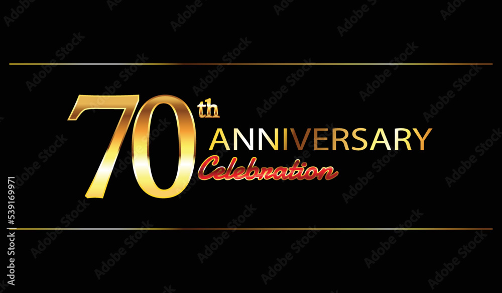 70 anniversary background. 70th anniversary celebration. 70 year ...