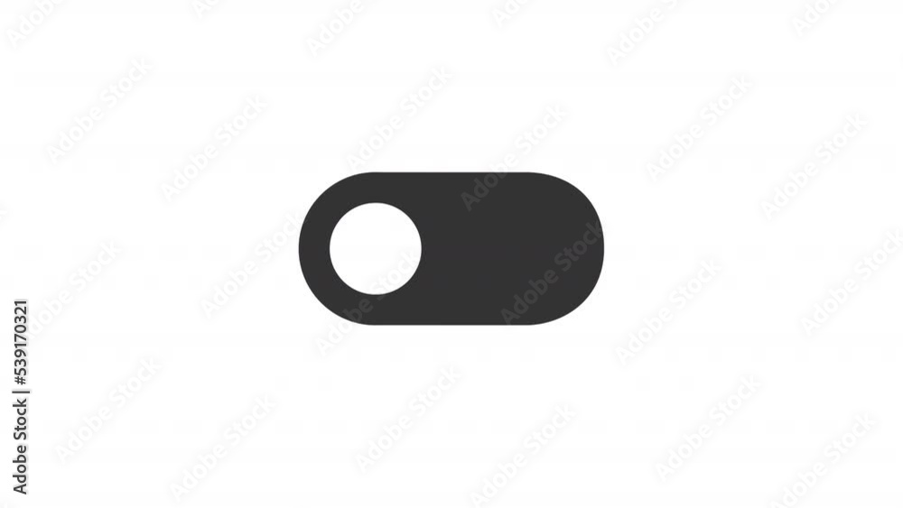 Animated toggle button line ui icon. Changing preferences. Seamless ...