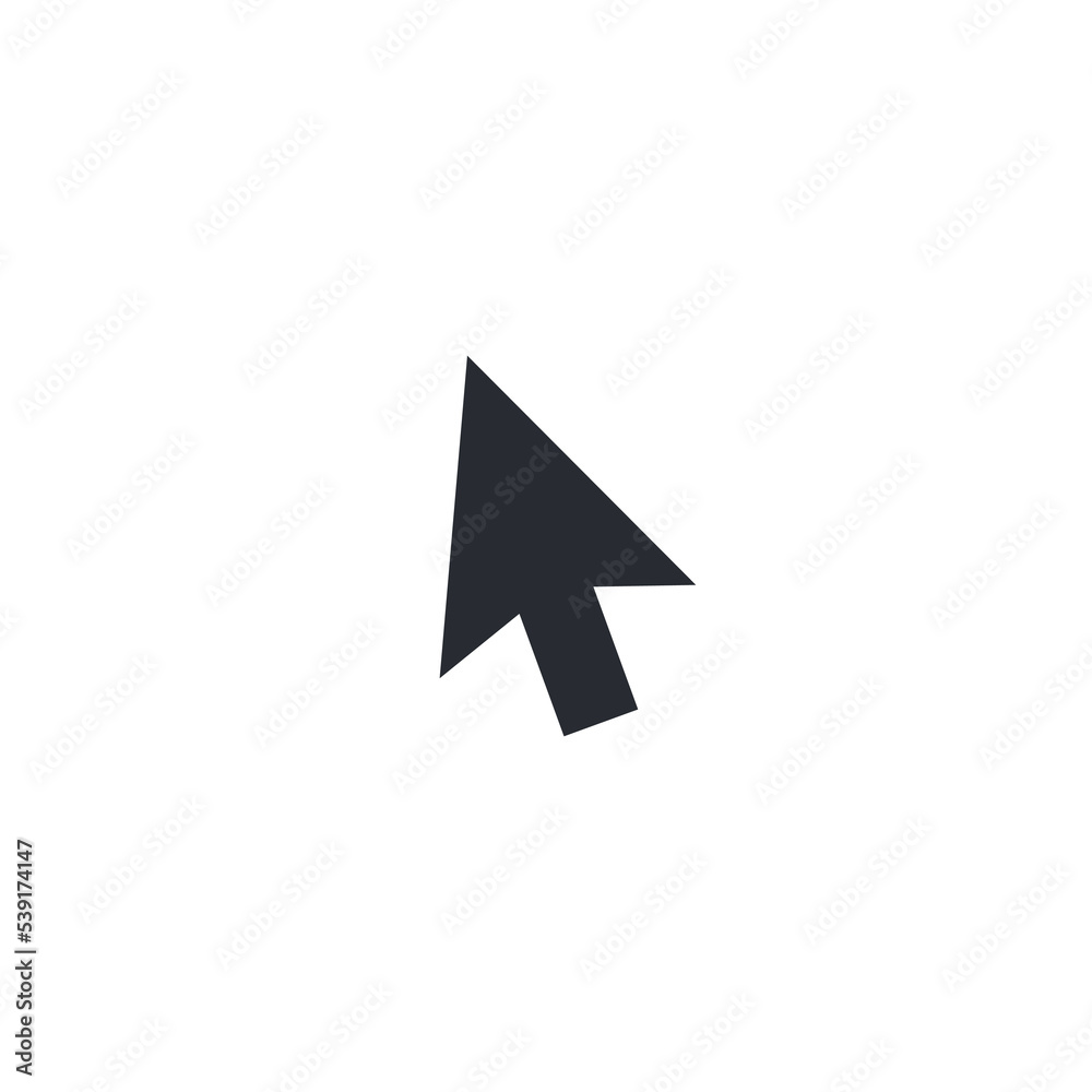 Pointer cursor. Turn on button. Mouse cursor. Forefinger. Swipe icon ...