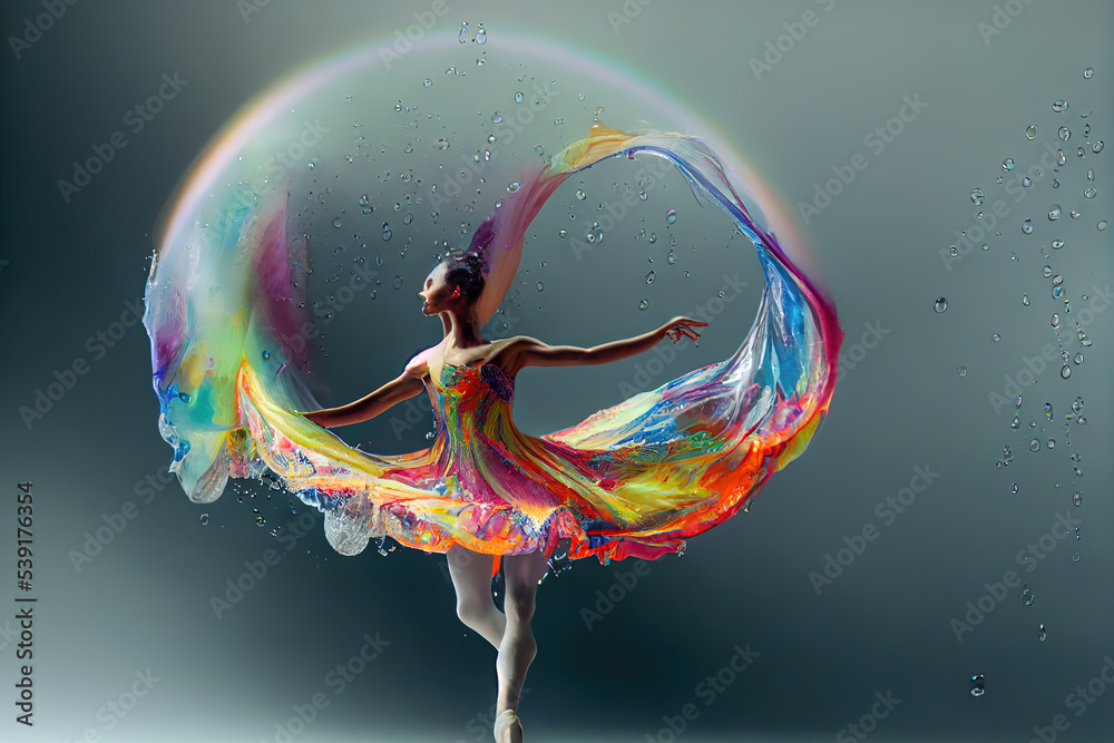 Abstract Ballet Dancer