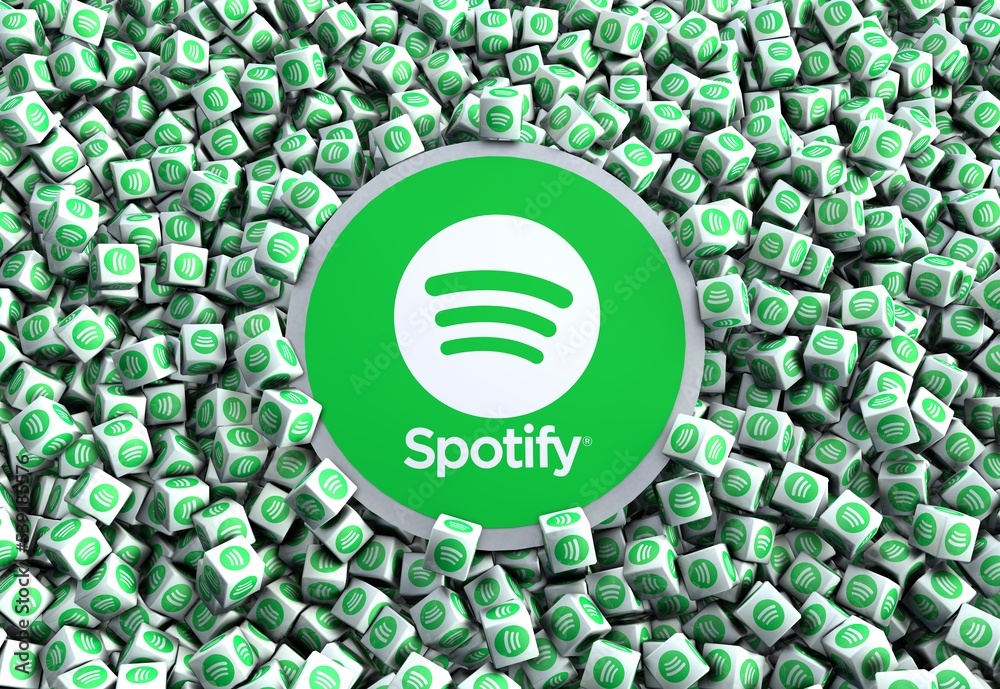 spotify, social media 3d icon Stock Photo | Adobe Stock