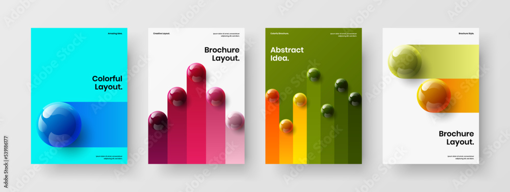 Original presentation vector design template collection. Vivid ...