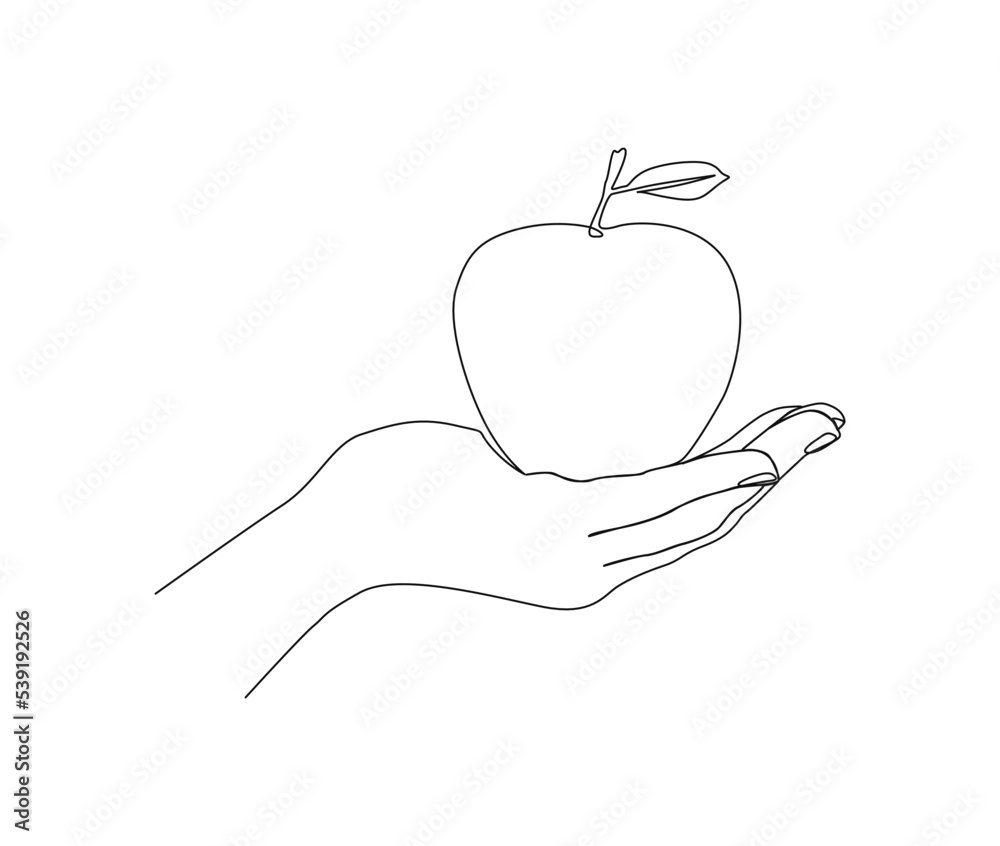 Simple Apple Drawing