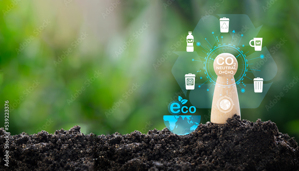 Carbon footprint evaluation. ISO LCA standard, aim to limit climate ...