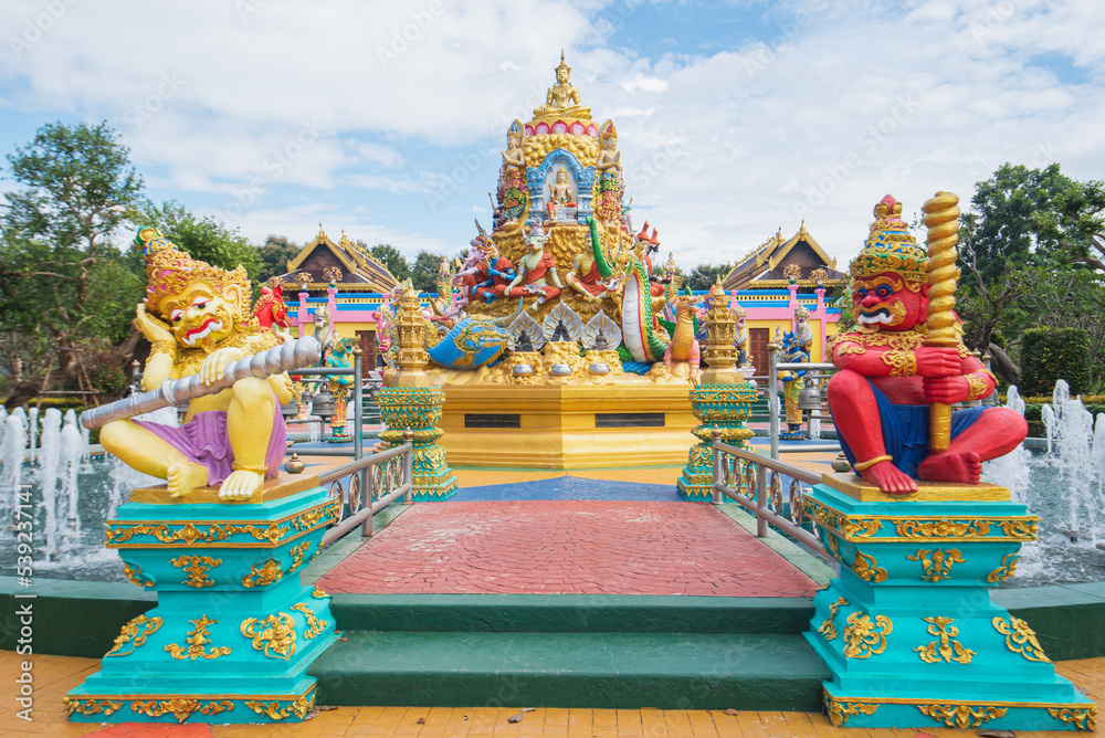 14 Oct. 2022; Chiang Rai, Thailand:.Wat Saeng Kaew Phothiyan Beautiful ...