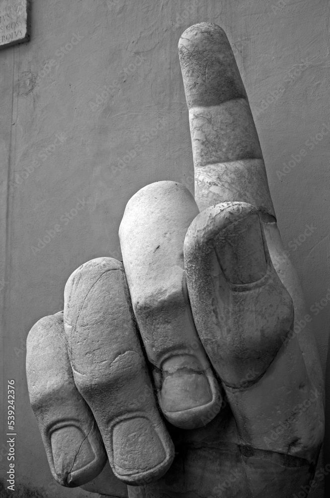 Hand - part of Statue of Constantine, Palazzo dei Conservatori ...
