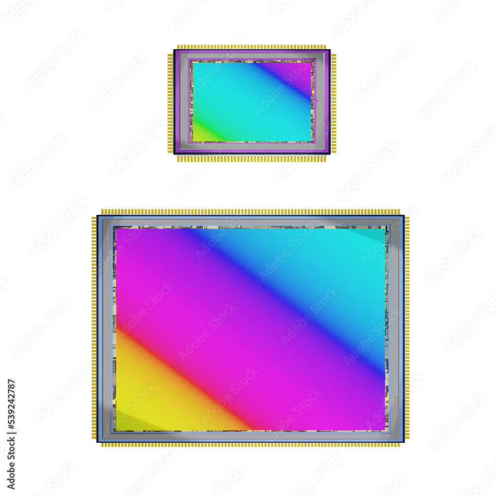 200 megapixel digital camera sensor compared to smaller previous ...