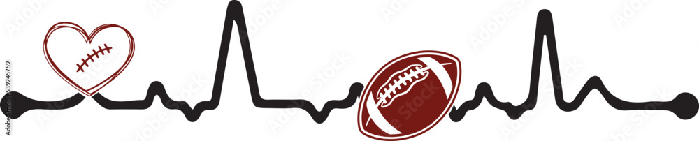 Love Football Heart,Football svg Bundle, Football Game Day svg, Funny ...