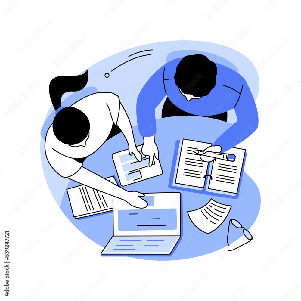 Business objectives isolated cartoon vector illustrations. Stock Vector ...