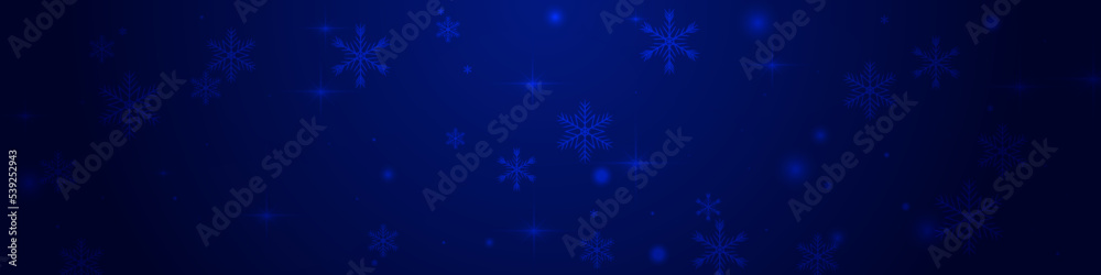 Glow Snow Vector Pnoramic Blue Background. White Stock Vector | Adobe Stock