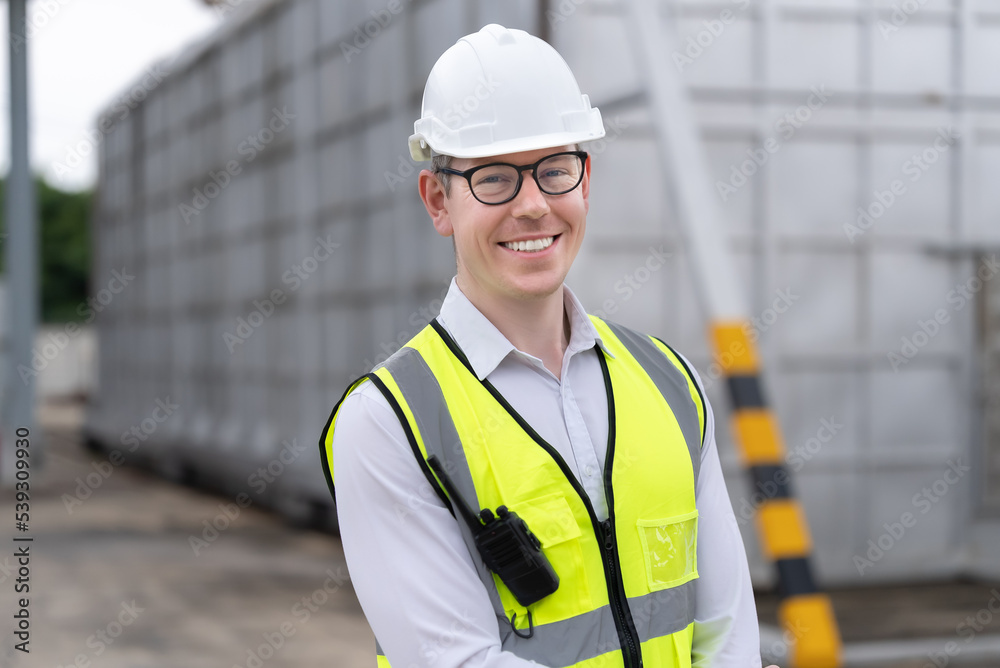 Engineer portrait, Male engineer smiling looking camera. Staff working ...
