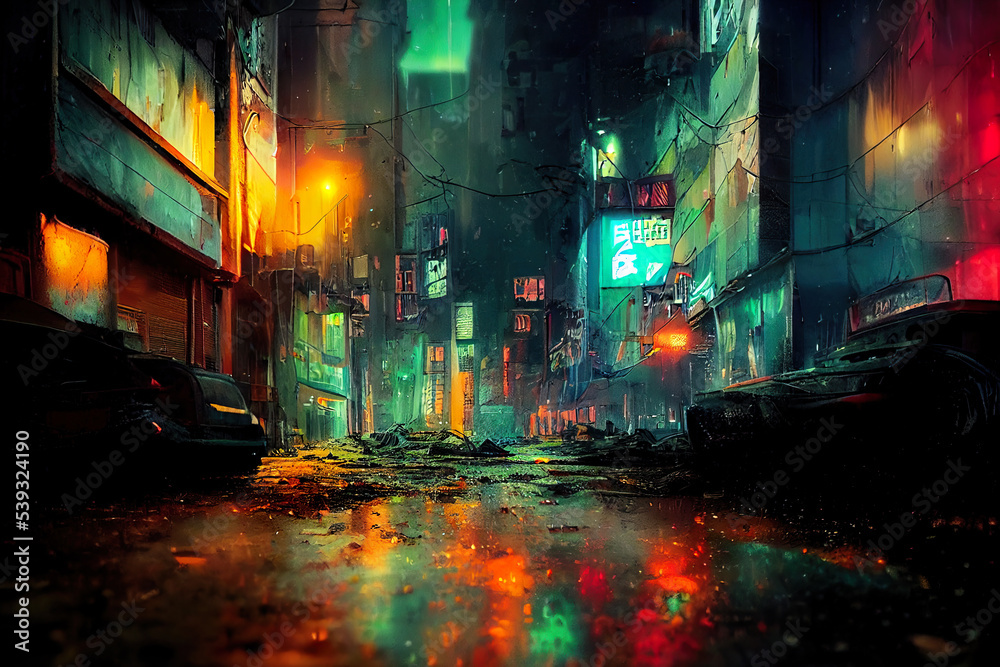 Sci-fi fantasy futuristic illustration digital background art scifi ...