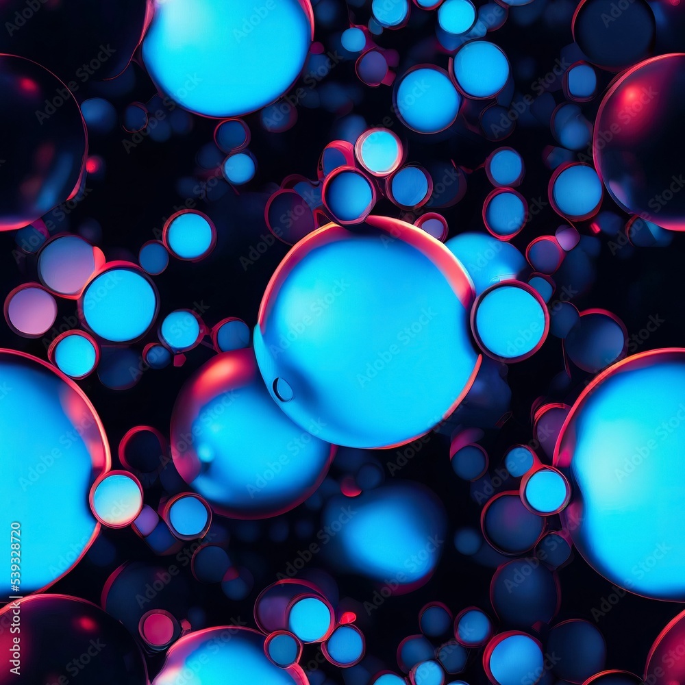 Seamless tech sci-fi pattern texture illustration repeating background ...