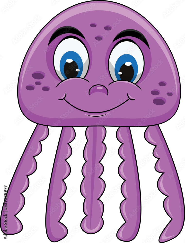 Orange puffer fish smiling friendly cartoon vector illustration Stock ...