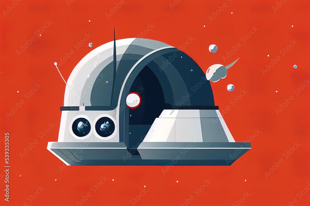 Cute Alien Spaceship UFO Invasion Astronaut Cartoon 2d illustrated Icon ...