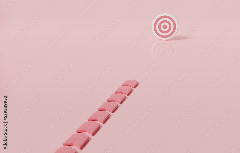 Progress path to determining target, effort to achieve target, project ...