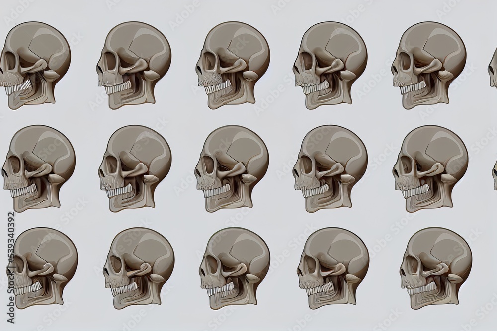 Human man skeleton anatomy in front, profile and back view. 2d ...