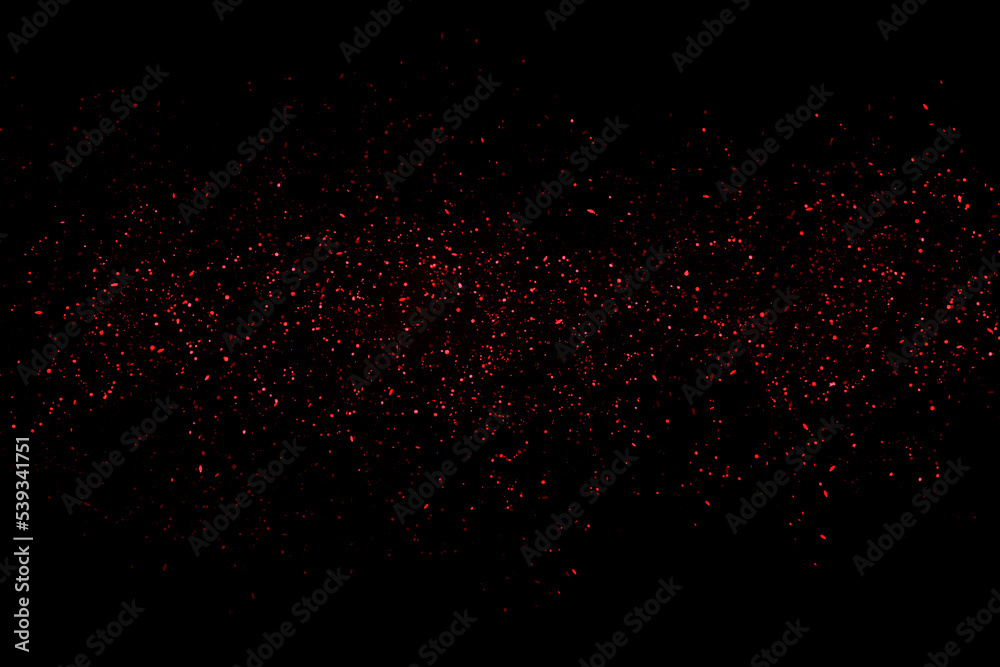 red dots Night shining starry sky, blue color space background with ...