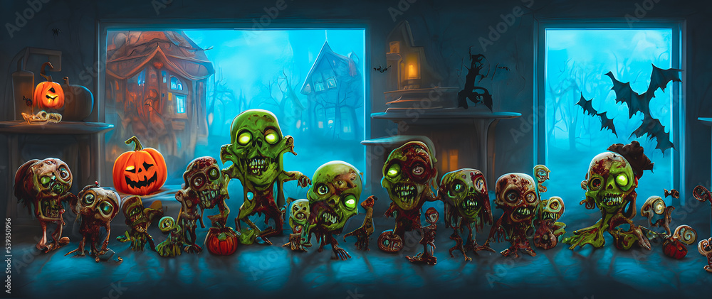 Artistic concept painting of a monsters, background illustration. Stock ...