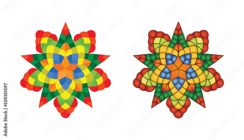 Pinoy Parol lantern for Christmas Stock Vector | Adobe Stock