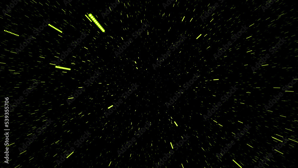 Space hyper-lapse or Space Jump or Hyperspace Jump stars. 3d rendering ...