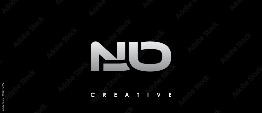 NJO Letter Initial Logo Design Template Vector Illustration Stock ...