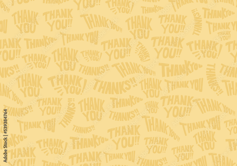 thanks thank you doodle lettering hand drawing seamless pattern doodle ...