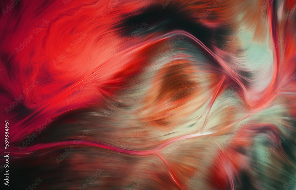 Abstract red blur texture. Blurred veins water stream backdrop with a ...