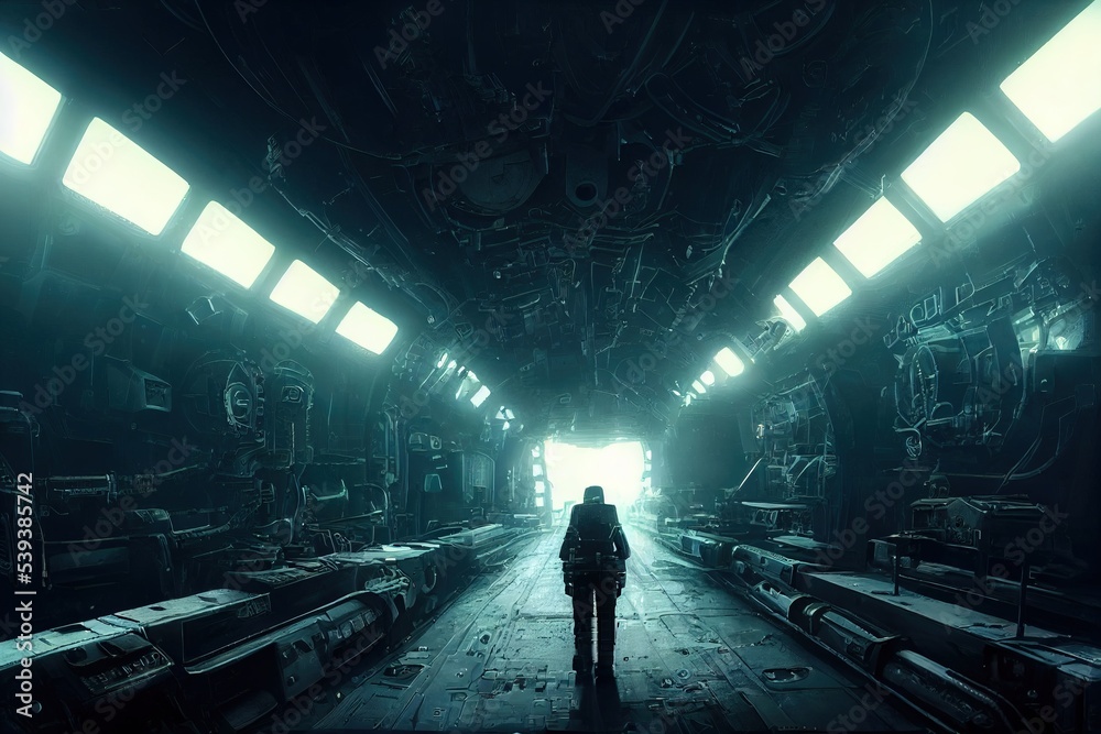 cyberjunk_steampunk_dystopian_future_cockpit_221019_04 Stock ...