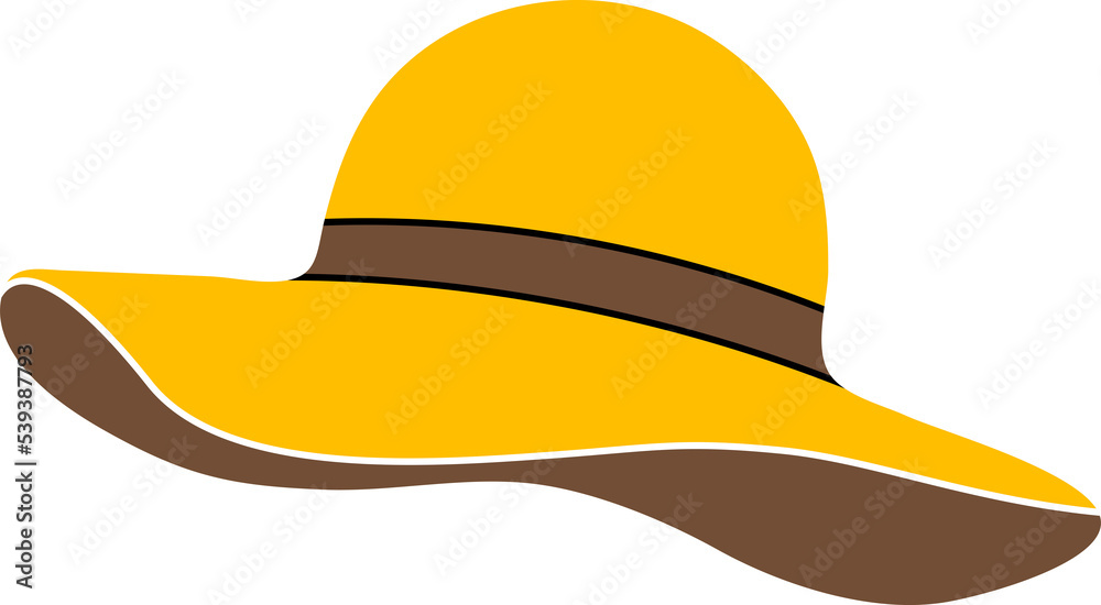 Head accessory element in modern style flat, line style. Hand drawn PNG ...