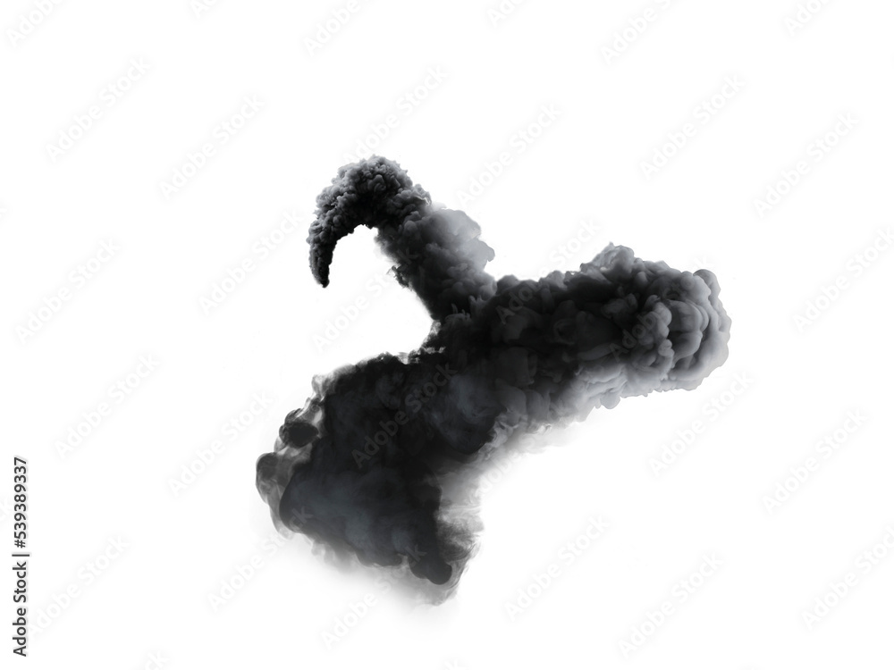 Dark Smoke bomb overlay, Photoshop smoke Bombs, black color smoke ...