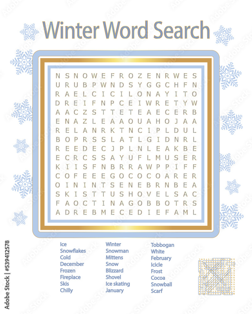 Fun Winter Word Searches