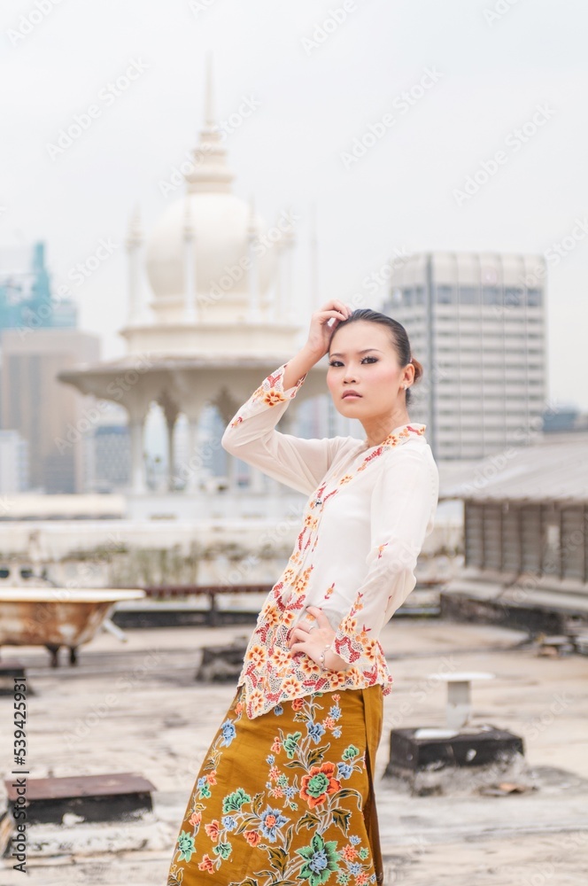 Fashion portrait photo of a beautiful elegant young asian female lady ...