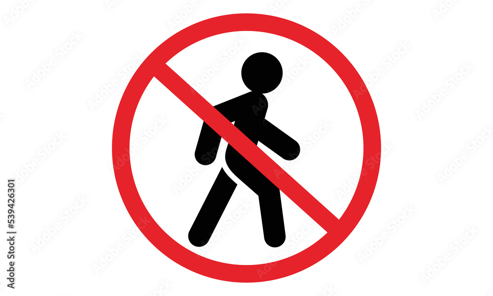 No entry sign Free Vector Stock Vector | Adobe Stock