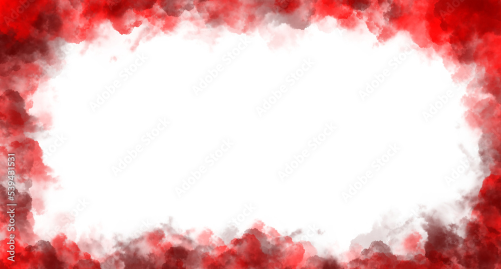 red smoke abstract border frame Stock Illustration | Adobe Stock
