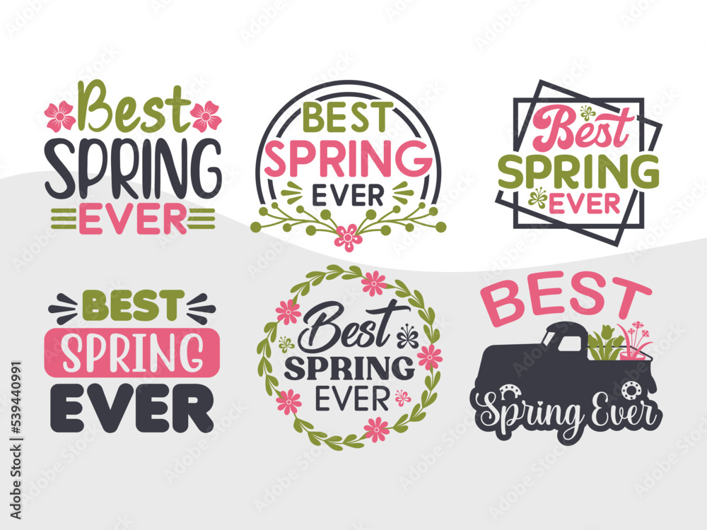 Best Spring Ever SVG Bundle, Welcome Spring Svg, Spring Svg, Hello ...